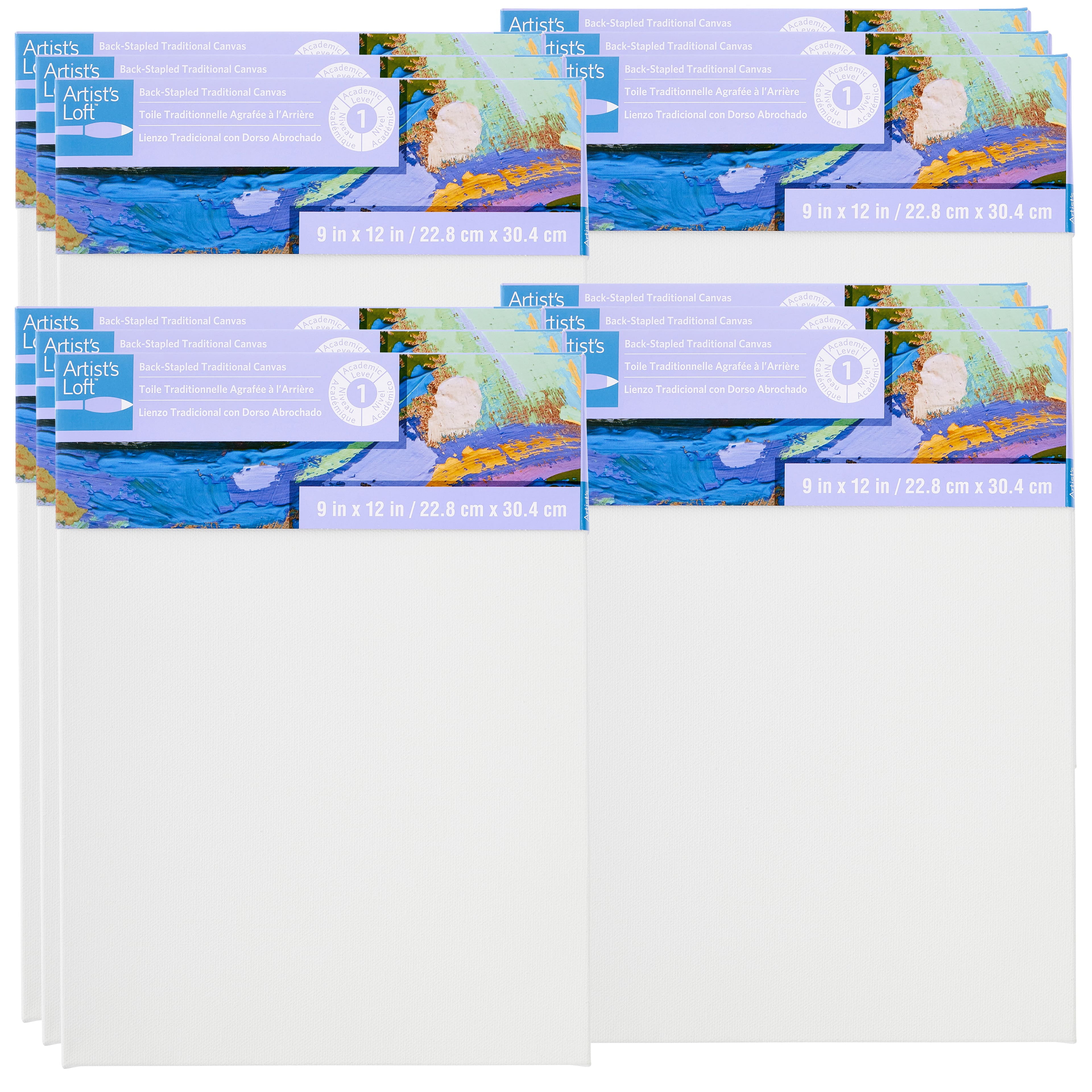 9" x 12" Level 1 Back Stapled Traditional Canvas by Artist's Loft ...