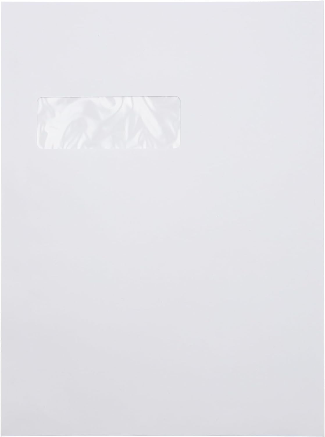 9 x 12 Open-End Window Envelopes in 28 lb. Bright White for Mailing a ...