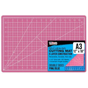 Pink Double-Sided Self-Healing Cutting Mat 12"X18"- - Walmart.com