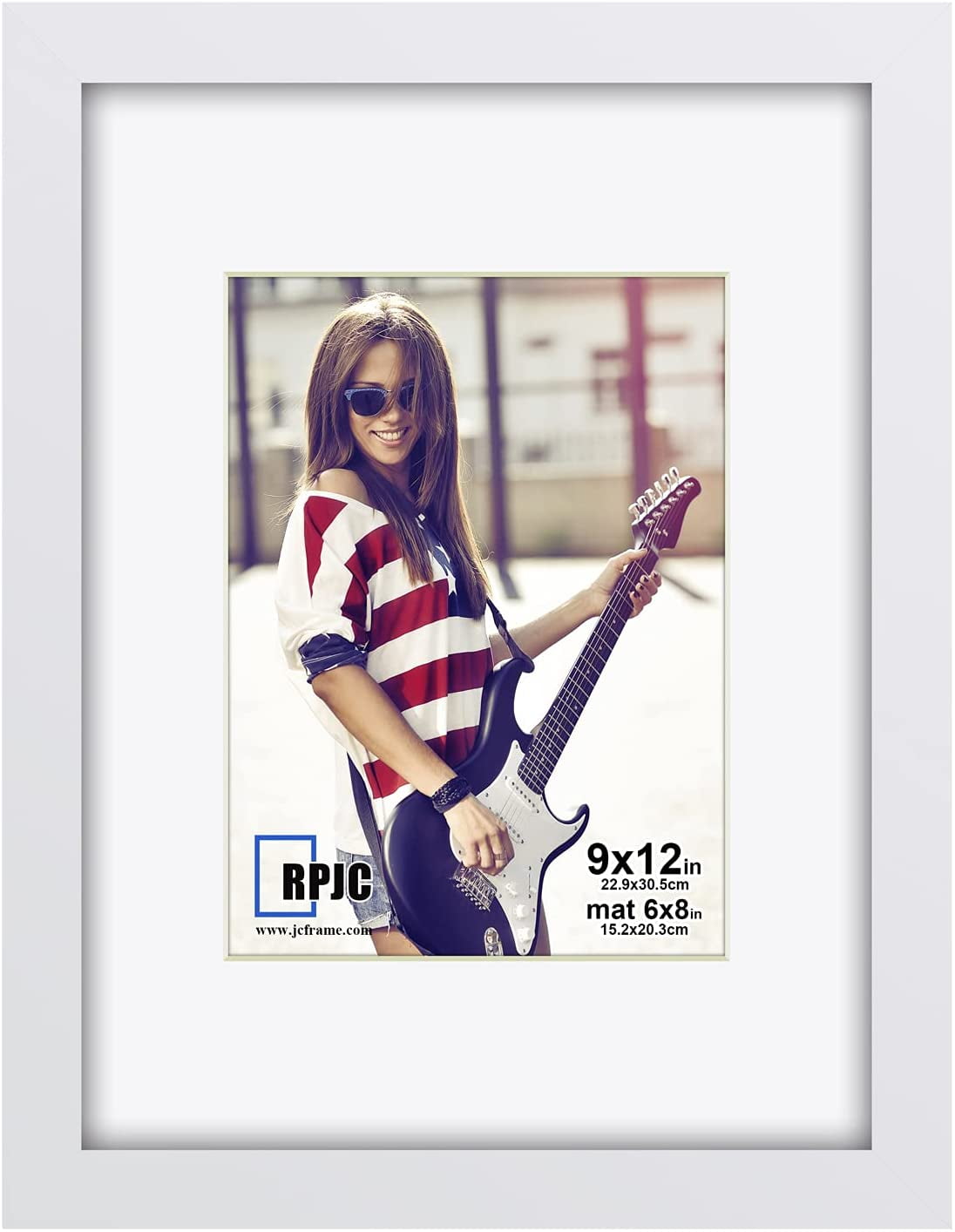 9 x 12 Picture Frames Made of Solid Wood and High Definition Glass ...