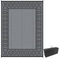 9' x 12' RV Mat, Outdoor Patio Rug / Large Camping Carpet with Carrying ...