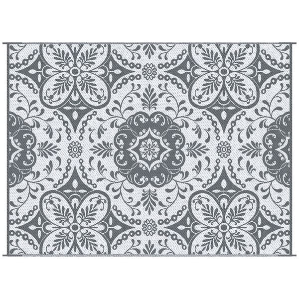 VERTEX&KAIBIN 9' x 12' RV Outdoor Rug, Large Waterproof Camping Carpet ...