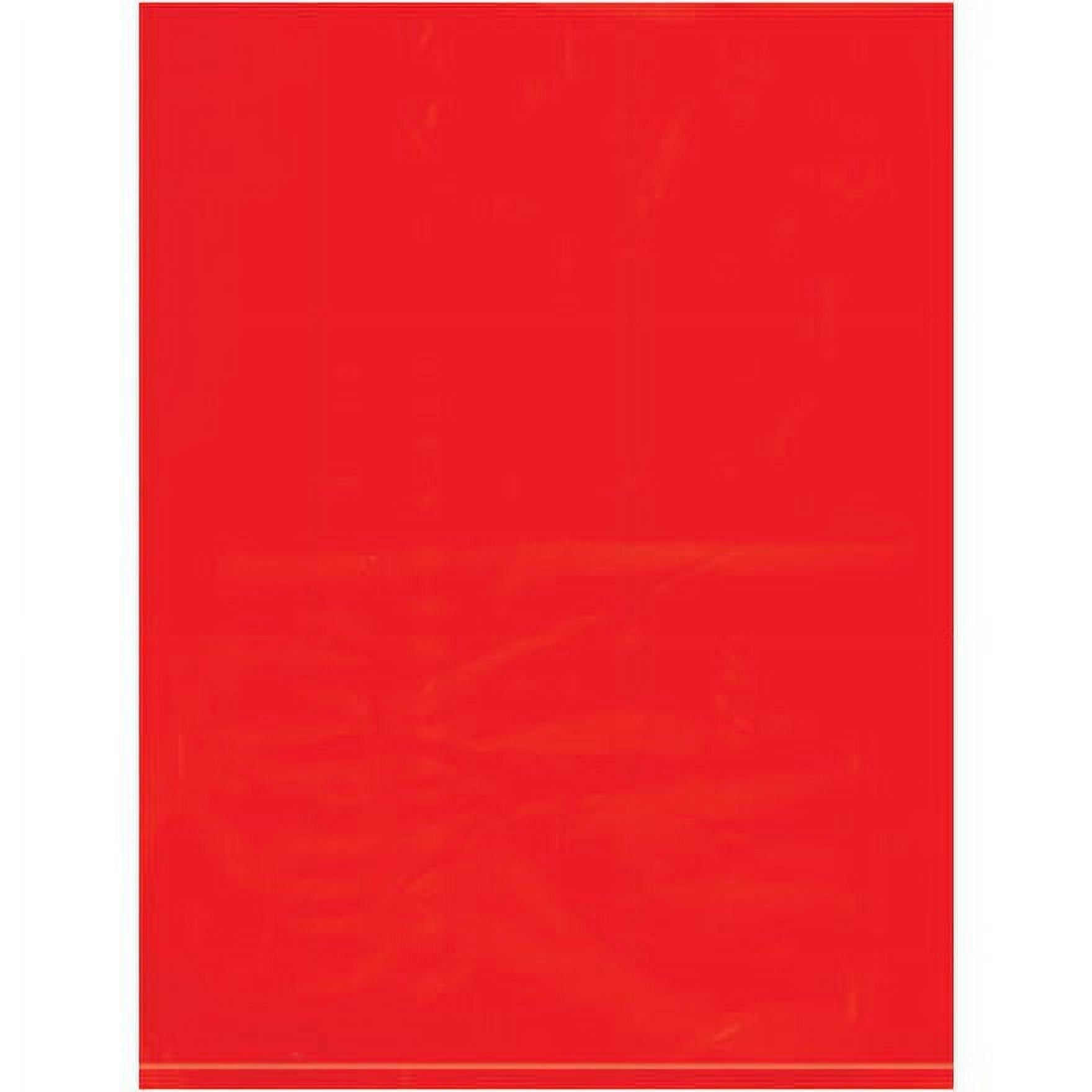 Red Flat Poly Bags - 9x12 Inch, 2 Mil Thickness, 1000-Pack, Coding and ...