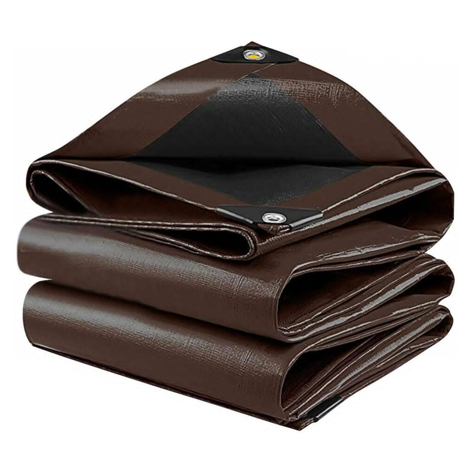 9'x 12' Tarps Heavy Duty Thick Waterproof, Canopy Brown+Black Tent ...