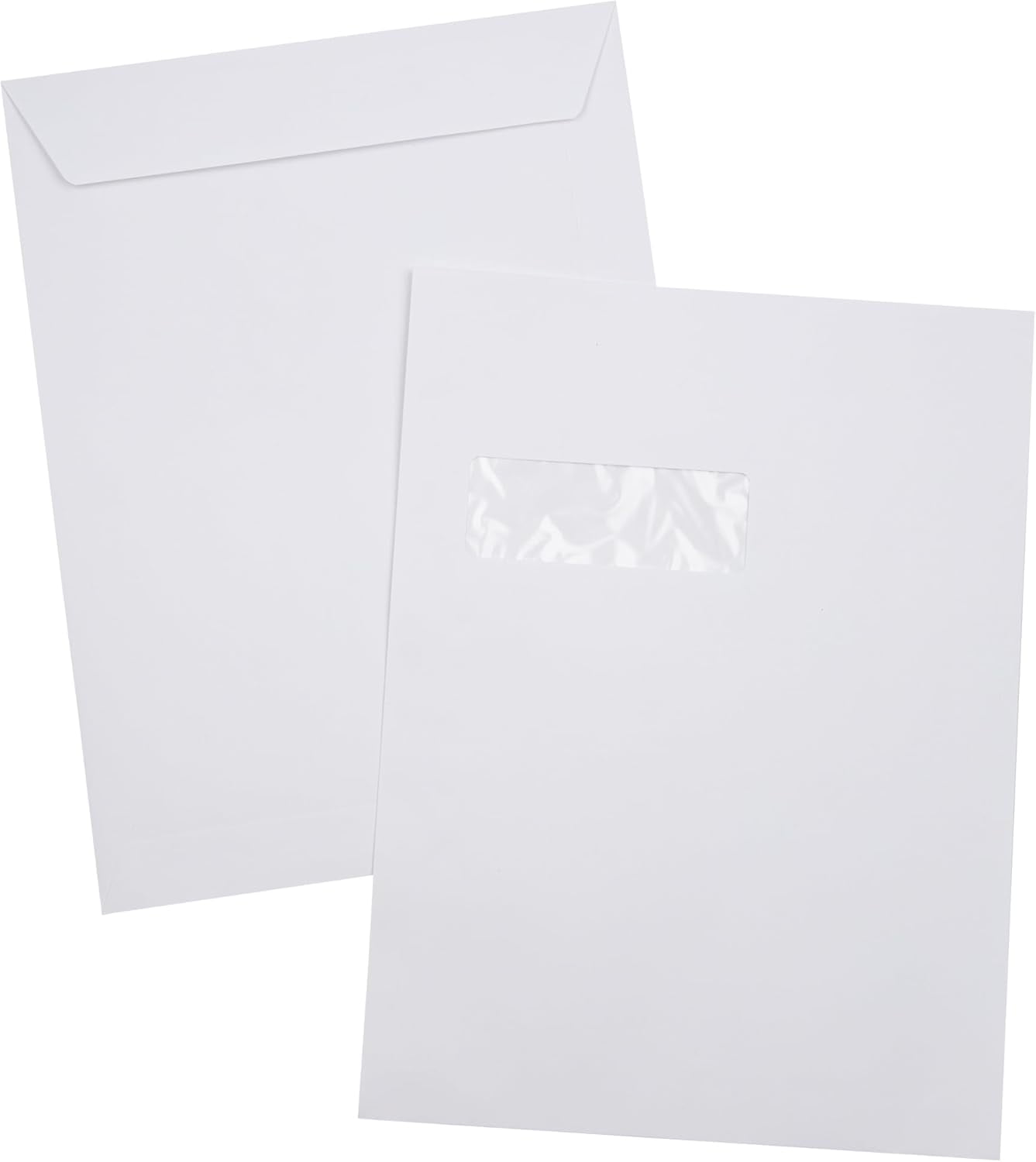 9 x 12 Window Open End Catalog Envelopes | 28lb | White | Center Seam ...