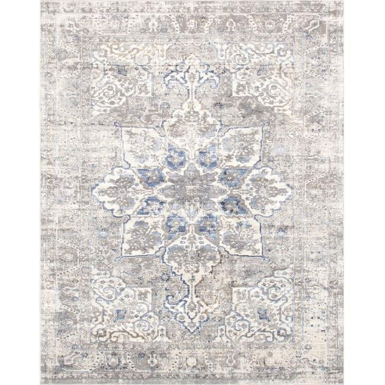 9 x 12 ft. Efes Design Power Loom Area Rug - Light Grey - Walmart.com