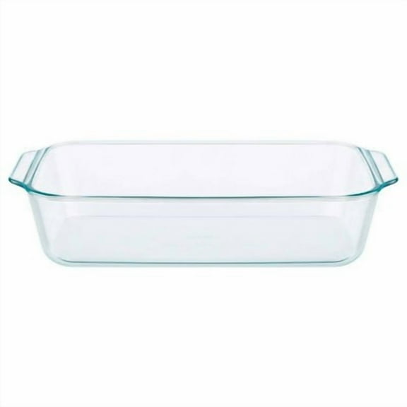 Pyrex Large Rectangular Casserole, 4 Qt Oblong Glass Baking Dish ...