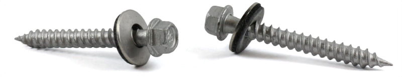 #9 x 2 1/2" Pole Grip Screws / Unslotted / High Hex Washer Head w ...