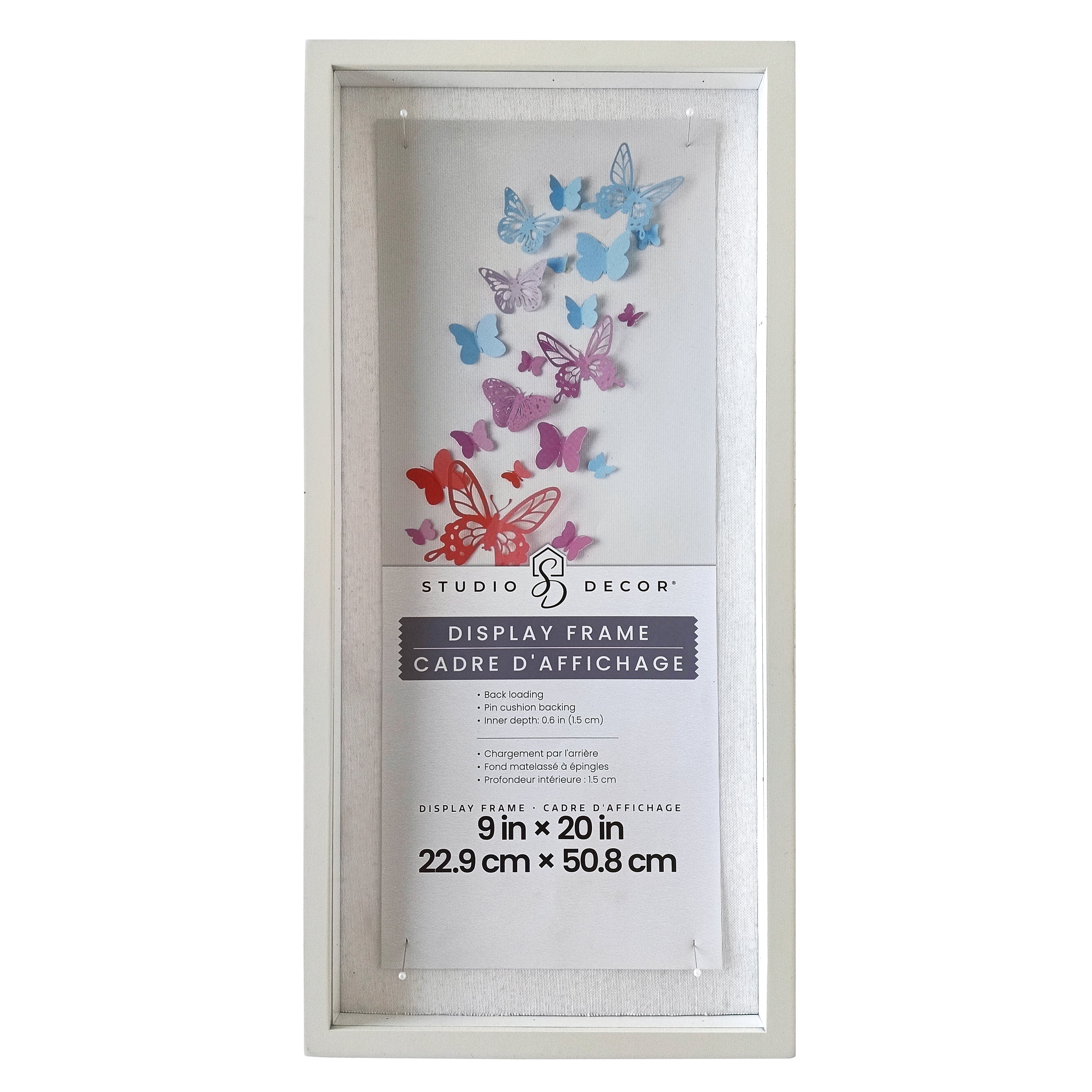 9" x 20" Flat White Display Picture Frame by Studio Décor - Includes ...