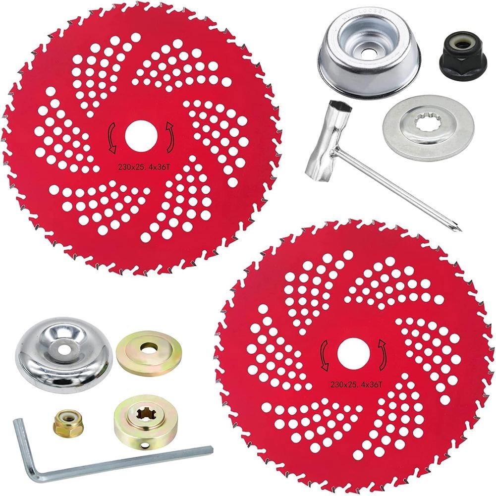 9 x 36 Teeth Carbide Tipped Brush Cutter Heads, Weed Eater Trimmer Head ...
