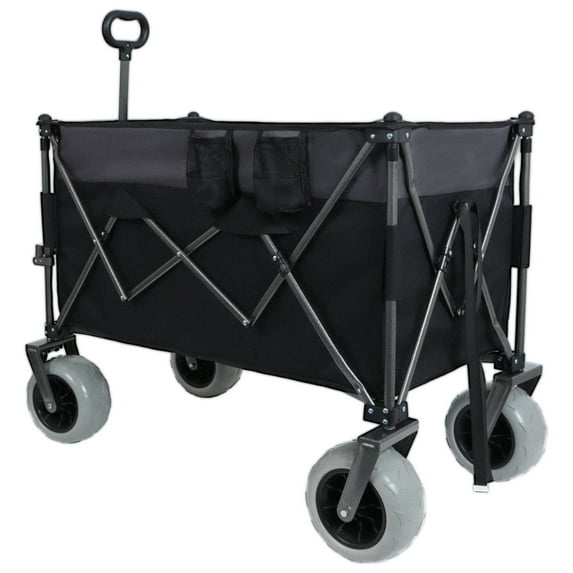 9" x 4" All-Terrain Balloon Wheels! 300L XL Heavy-Duty Folding Wagon ...