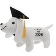 9" x 6 1/2" Graduation Autograph Class of 2026 Stuffed Dog with Cap ...