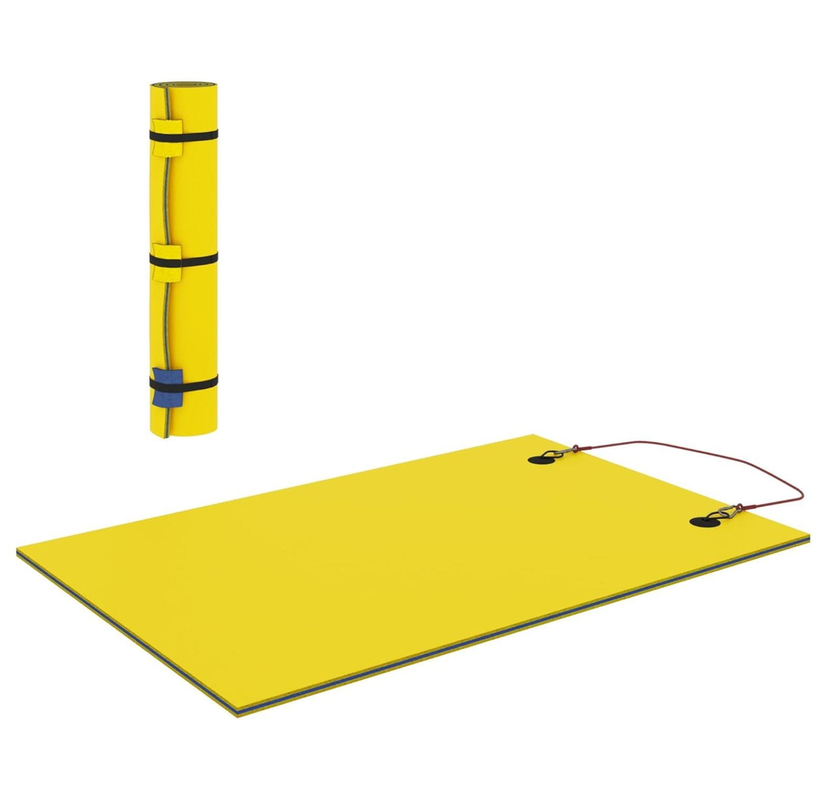 9' x 6' Lily Pad Floating Mat for Lake, 3-Layer Tear-Resistant XPE Foam ...