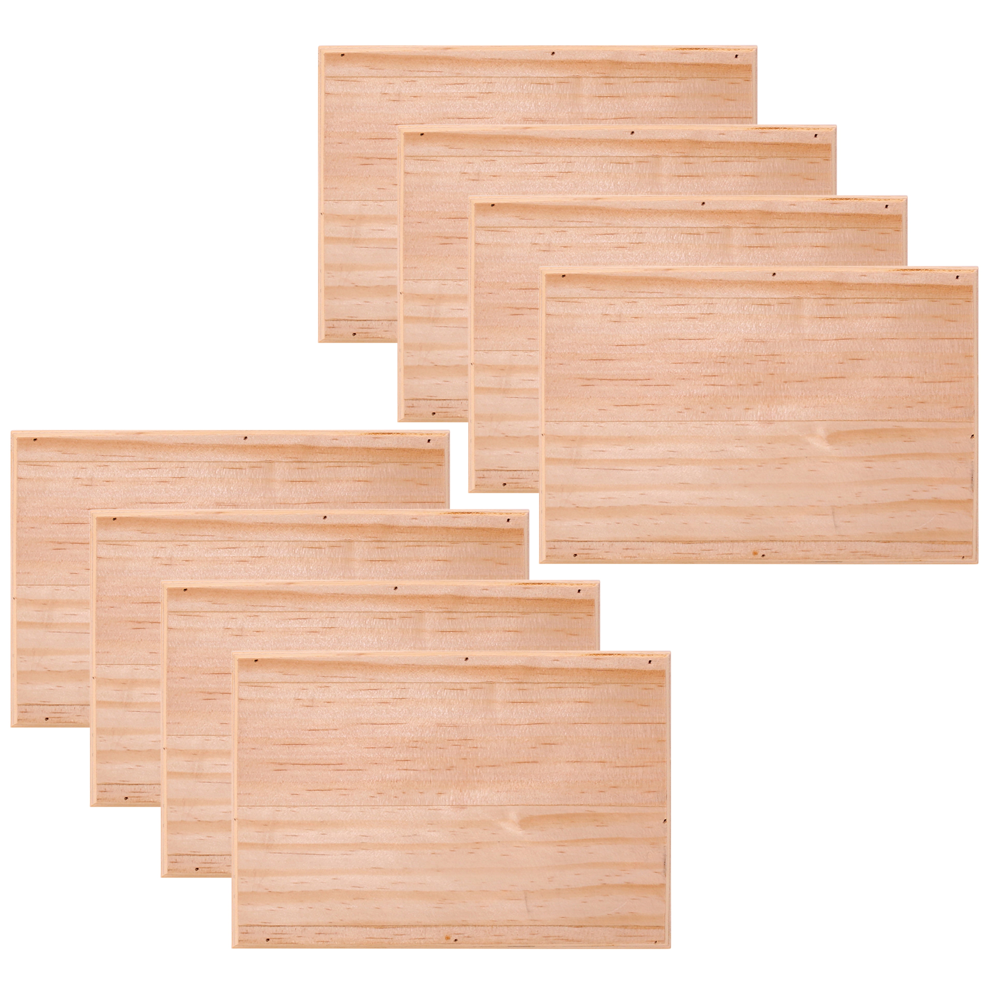 ArtMinds Plain Wooden Unpainted 9" x 6" Wood Plaque - Decorative Sign ...