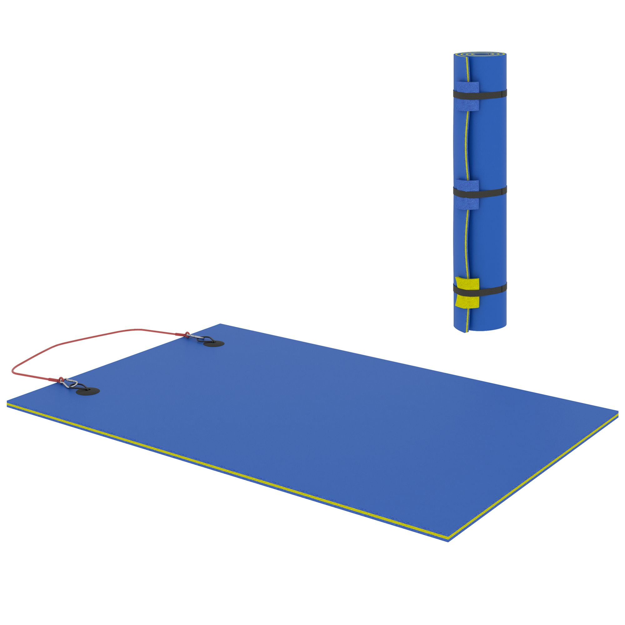 9 x 6 ft. Lily Pad Water Mat for 2 Adults, Floating Water Pad for Lake ...