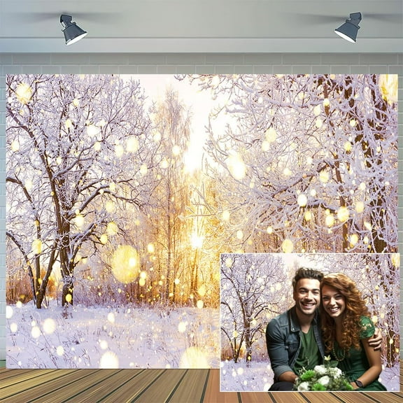 210X150cm Christmas Background Cloth Christmas Tree Snowflake Party Decoration Children ...