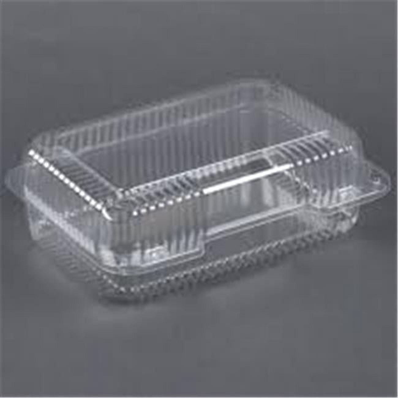 9 x 6 x 3 in. Disposable Plastic Hinge Container - Clear, Case of 276 ...