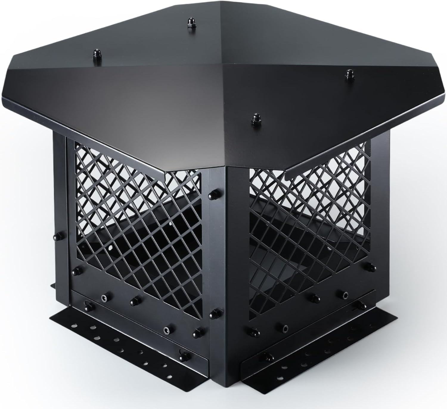 9" x 9" Chimney Cap Galvanized Steel Chimney Cover Chimney Rain Cap ...