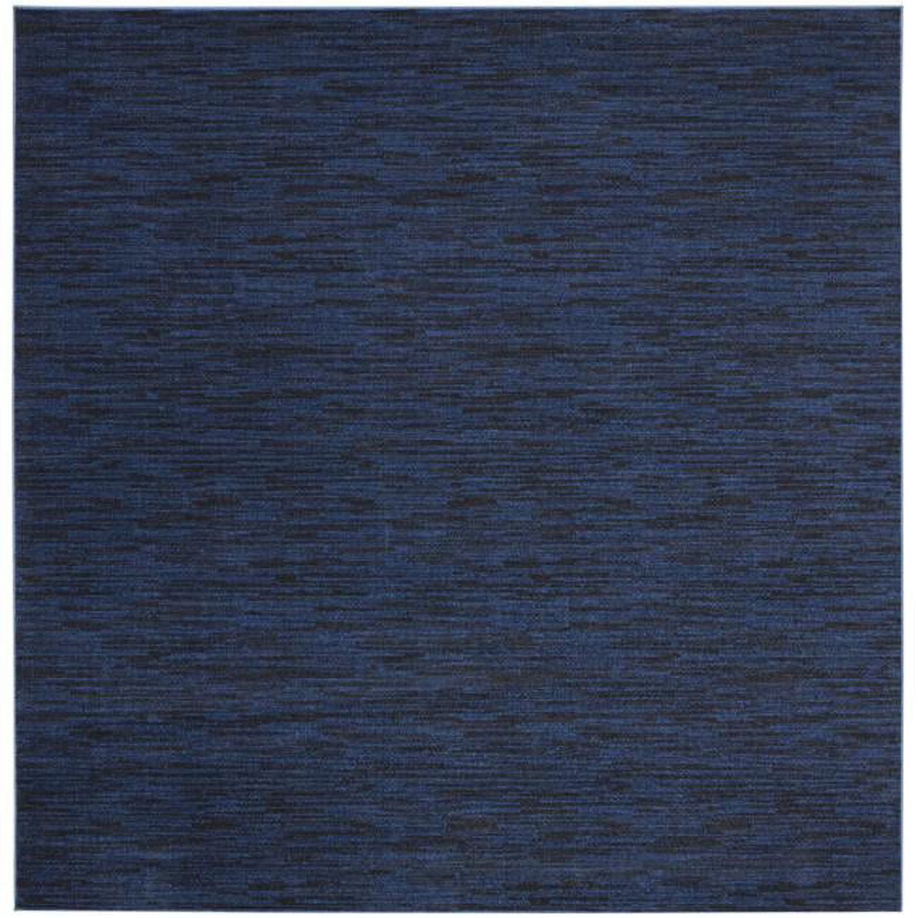 9 x 9 ft. Midnight Blue Non Skid Indoor & Outdoor Square Area Rug ...