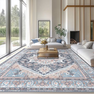 Ofoor Area Rugs for Living Room 5'x7' Washable Rugs Retro Large Area ...
