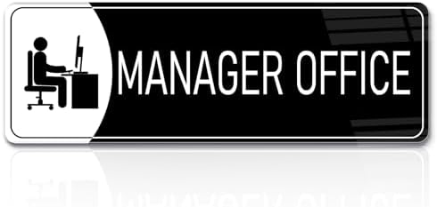9"x3" Manager Office Door Sign Self-adhesive Door Wall Window Room ...