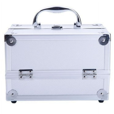 Zimtown Pro Aluminum Makeup Train Jewelry Storage Box Cosmetic Lockable ...
