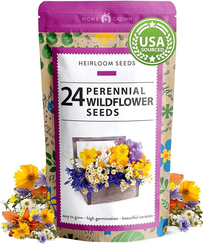 90,000+ Wildflower Seeds - Bulk Perennial Wild Flower Seeds Mix - 3oz ...