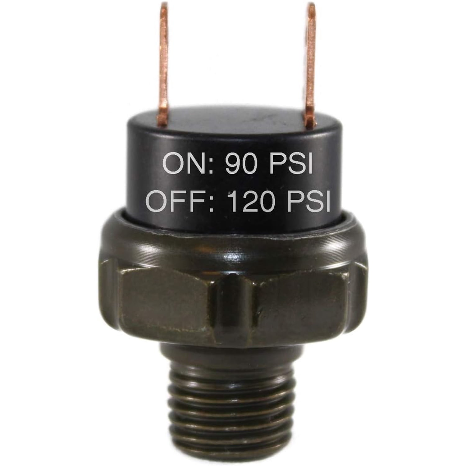 90-120 PSI Air Pressure Switch Tank Mount Type Thread 1/4" NPT 12V/24V ...