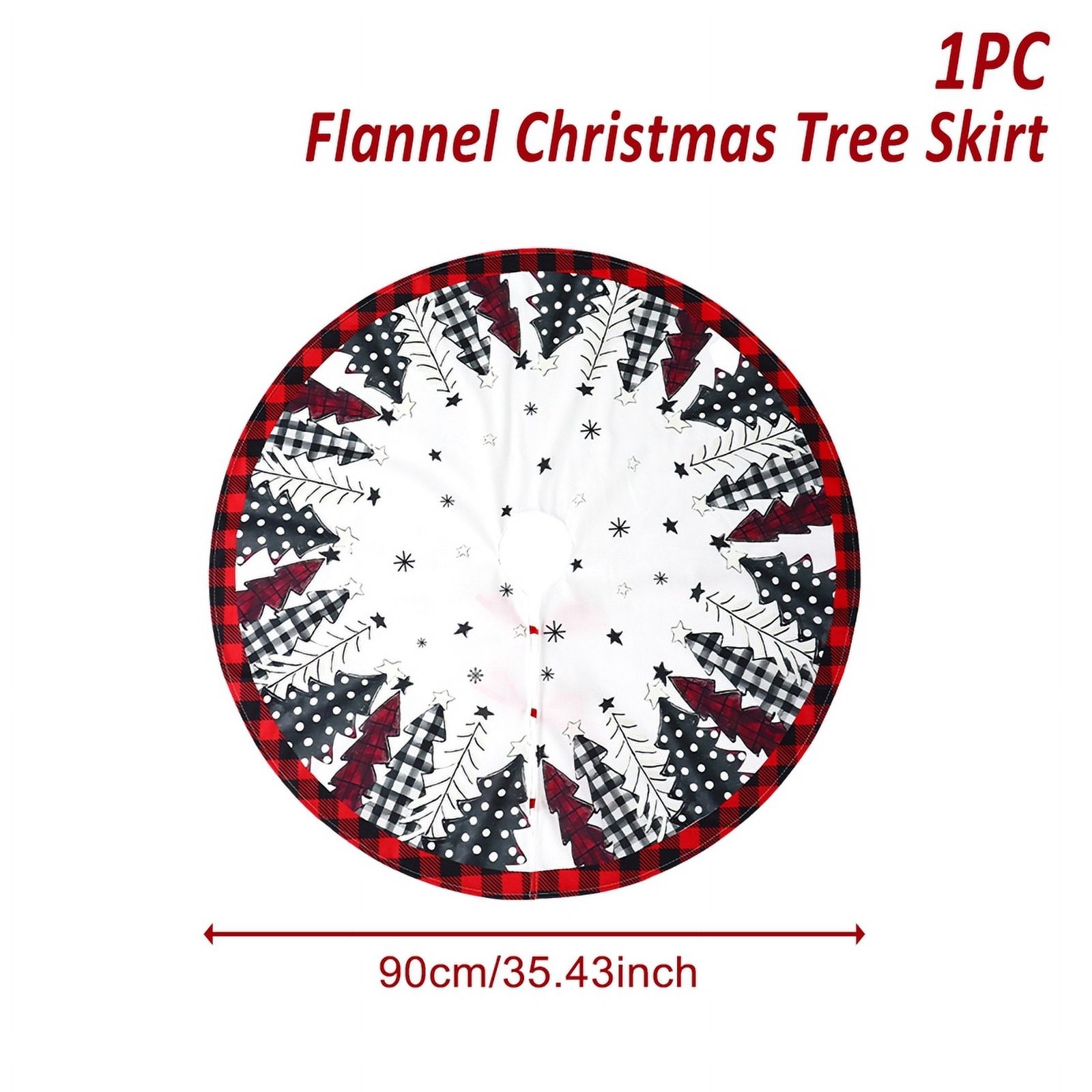 90/120cm Christmas Tree Skirts Plush Mat Christmas Decor for Home 2024 ...