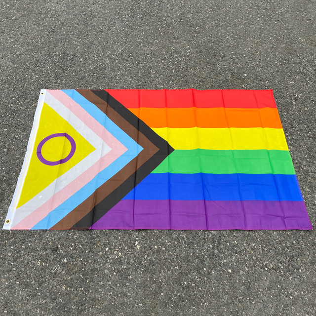 90*150cm Progress Pride Flag Gets Redesign to Better Represent Intersex ...