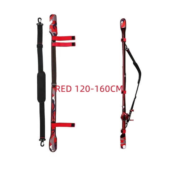 90-160CM Fishing Rod Belt Carry Strap Protective Bags Rod Sleeve ...