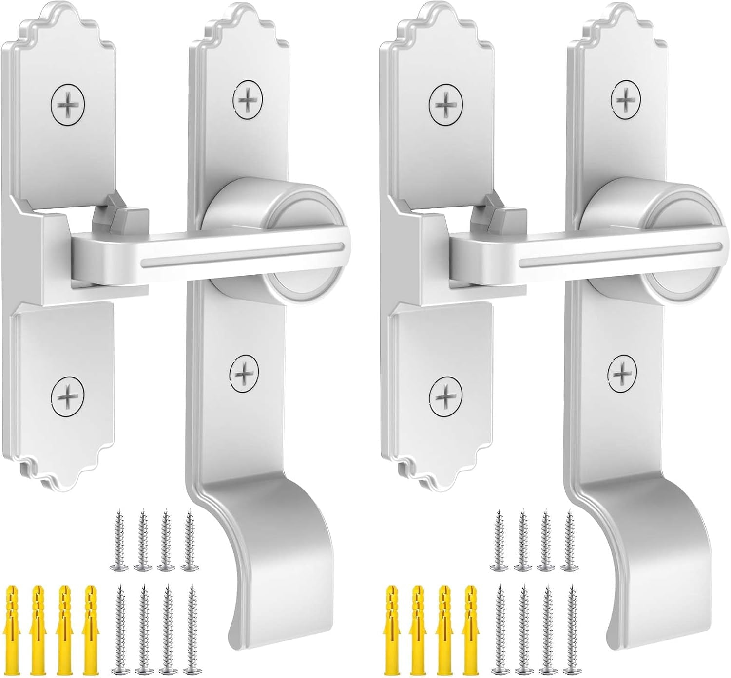 90/180 Degree Barn Door Lock, Heavy Duty Hardware Sliding Screen Door ...