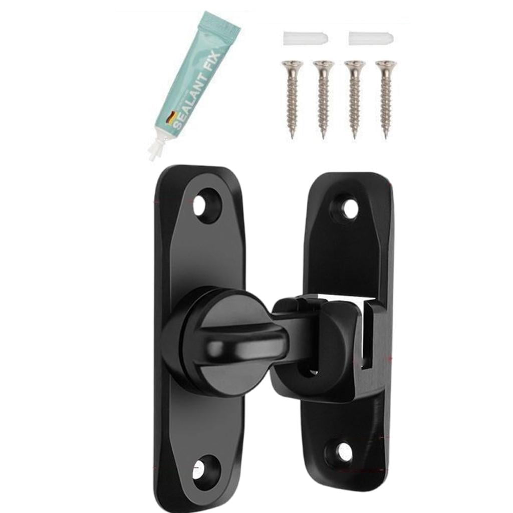 90/180 Degree Barn Door Locks No Drilling Safety Sliding Door Lock Zinc ...
