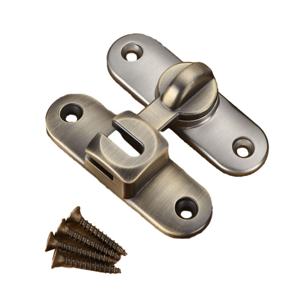 90/180 Degree Door Lock LatchAnti-Theft Buckle Sliding Barn Door Lock ...