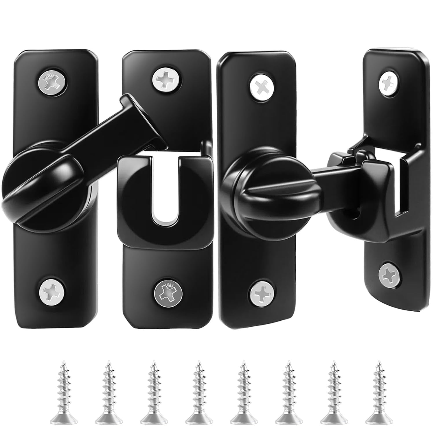 90/180 Degree Flip Barn Door Lock, Thickened Solid Multi-Angle ...