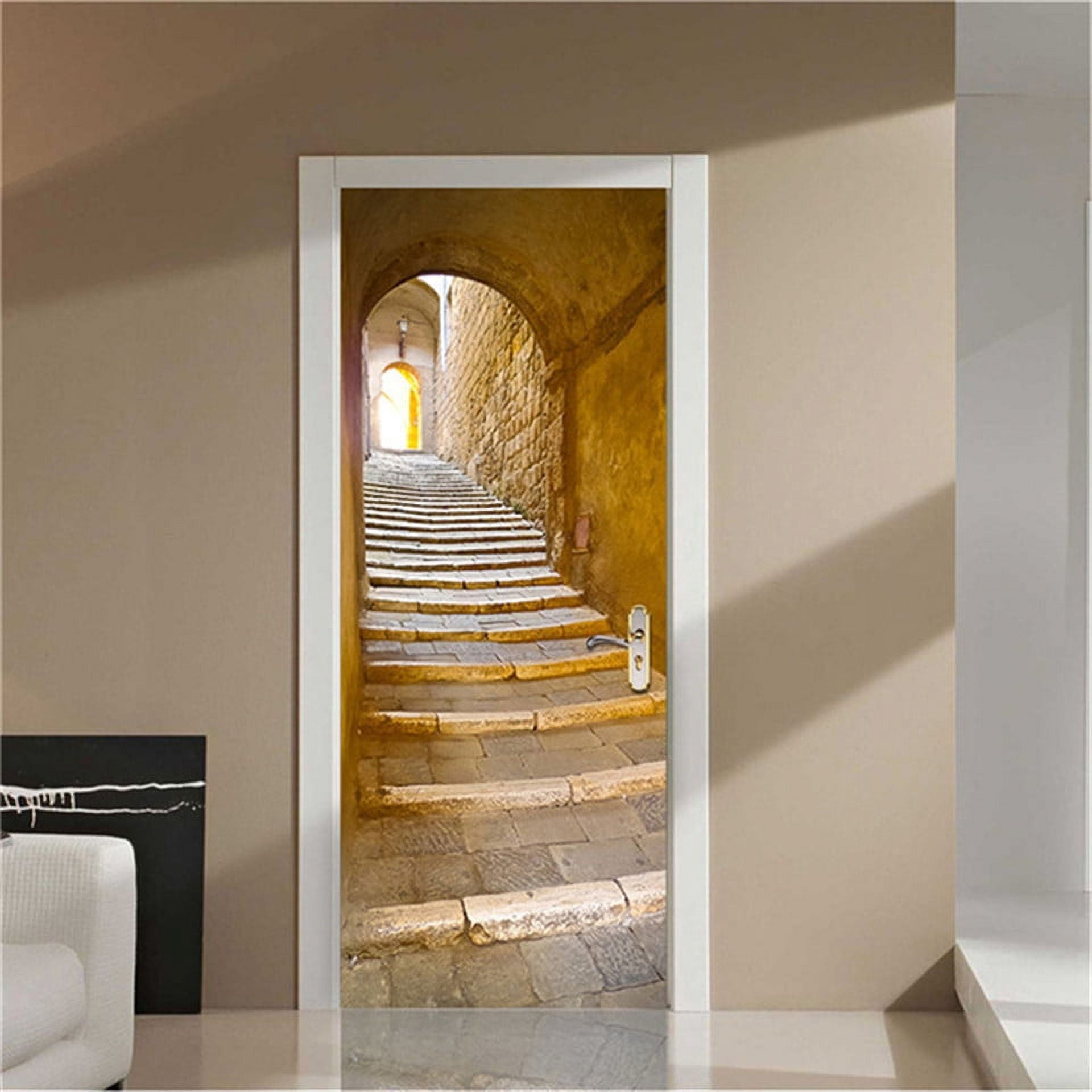 90*200CM Wood Door Sticker Adhesive Waterproof Wallpaper for Doors ...