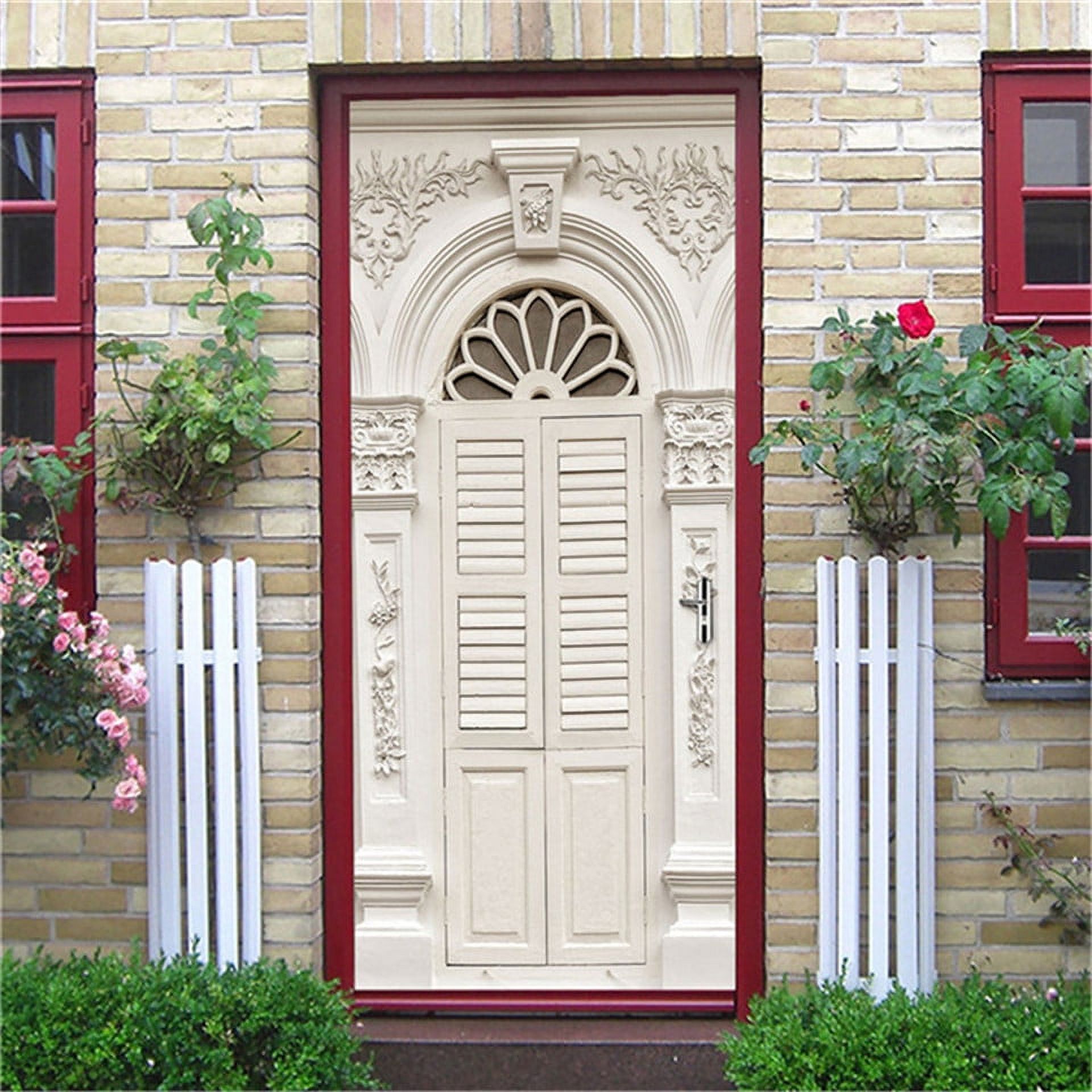 90*200CM Wood Door Sticker Adhesive Waterproof Wallpaper for Doors ...