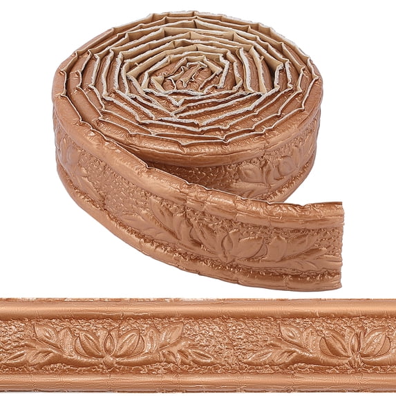90.5x1.6 Camel Wall Trim Flexible Baseboard Self Adhesive Border ...
