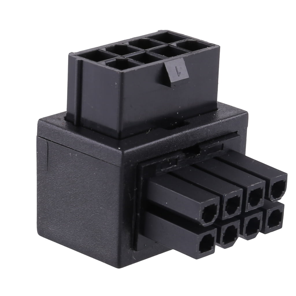 90° 8Pin Female to 8 Pin Male Power Adapter for Desktop PC Mainboard ...