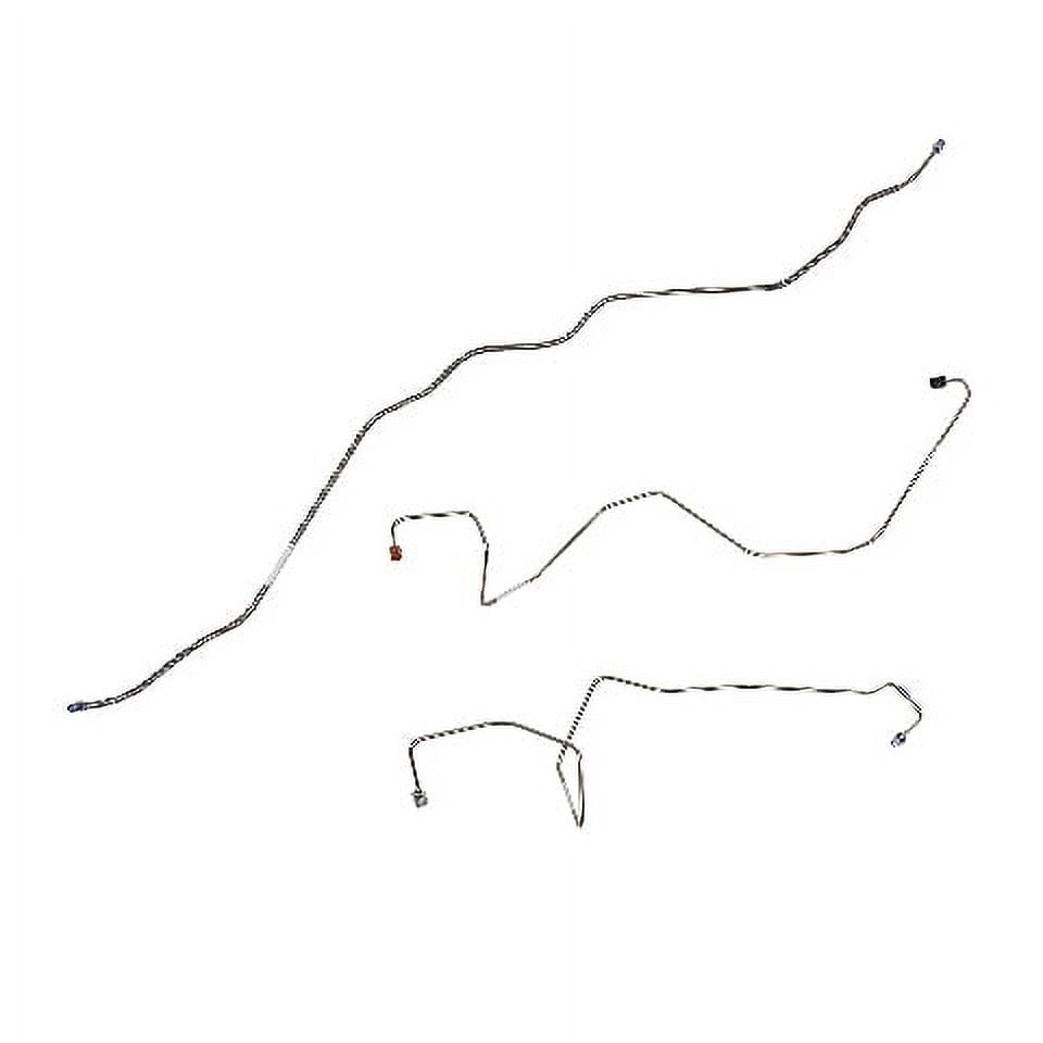 90-96 Ford F-150 Pickup Truck Front Brake Line Set; Stainless-TKT8741SS ...