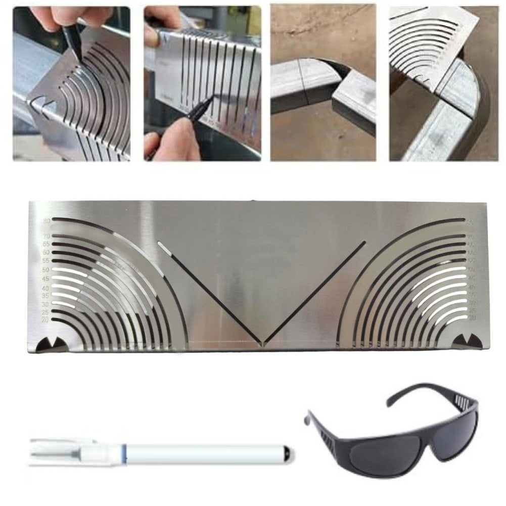 90° Angle Marking Ruler Angle And Marking Tool Square Tube Scriber 20 ...