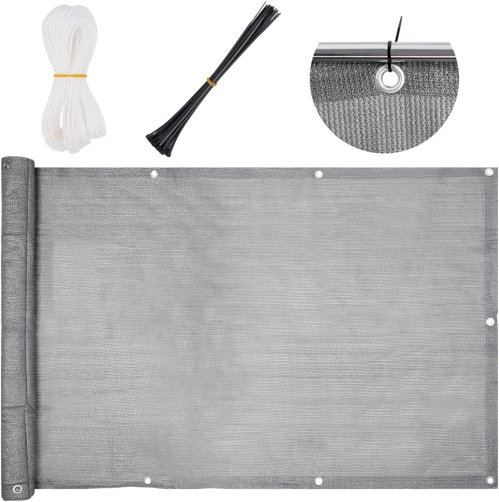 90% Balcony Privacy Screen Fence Railing Commercial Shade Cover Sun ...
