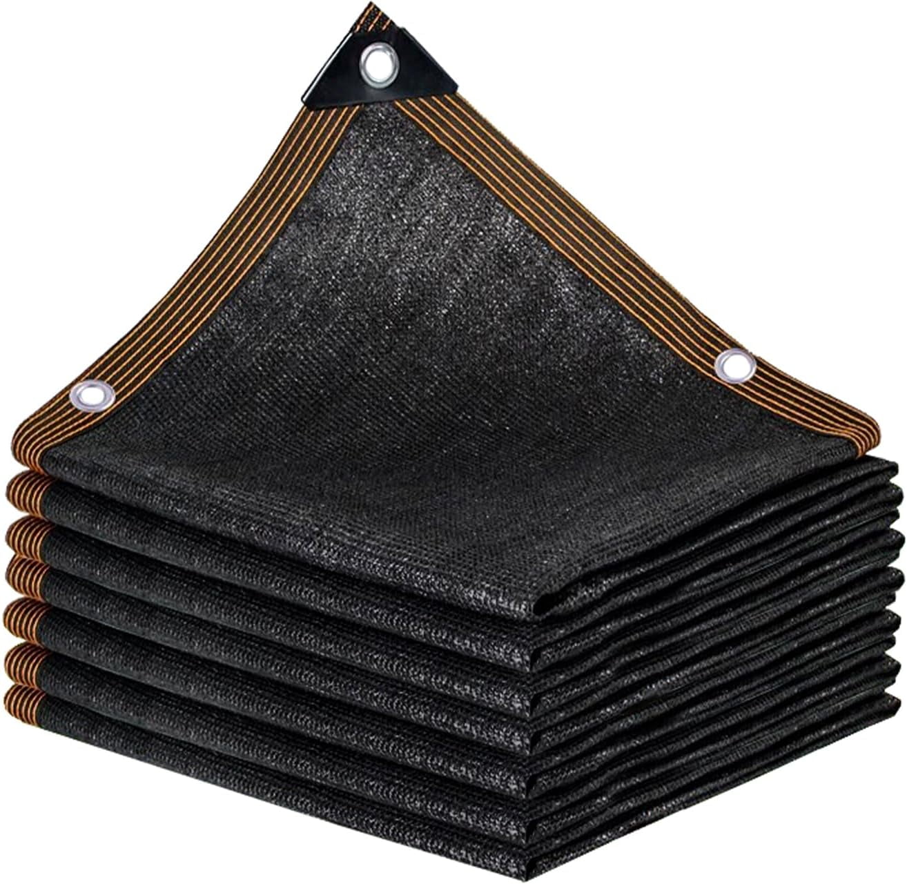 90% Black Shade Cloth for Patio, Mesh Tarp Sun Shade Cloth with ...