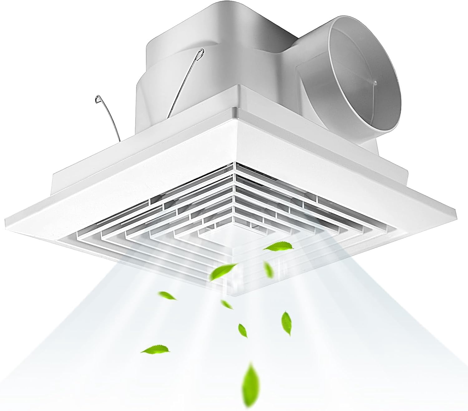 90 CFM Bathroom Fan Exhaust Fan Ceiling Mount, 25W, 110V, 0.95 Sones ...