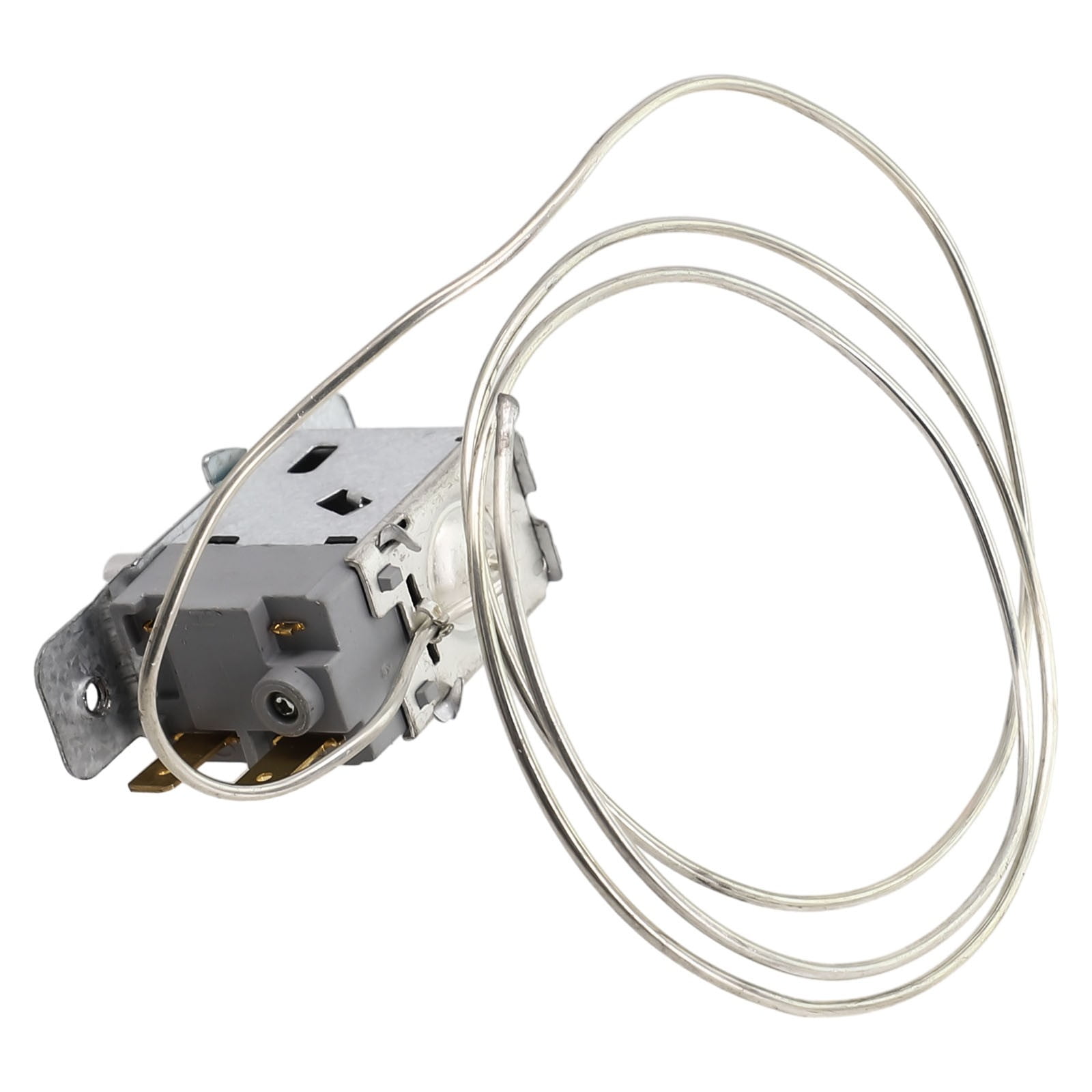 90 Cm AC 220V 6A 2 Pin WPF-22 Terminals Freezer Refrigerator Thermostat With Metal Cord ...