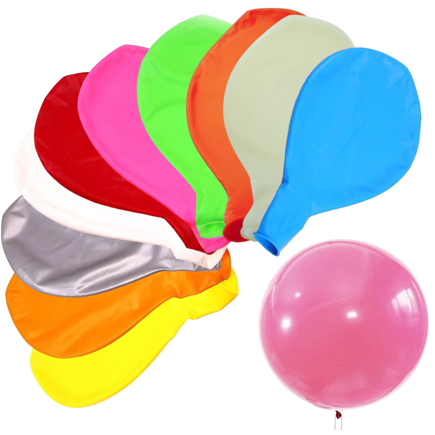 90 Cm Large Balloons, Pack Of 10 Latex Giant Balloons For Weddings ...