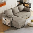 90" Convertible Sofa Bed, Modern Multi-Function Pull-Out Sleeper Sofa ...