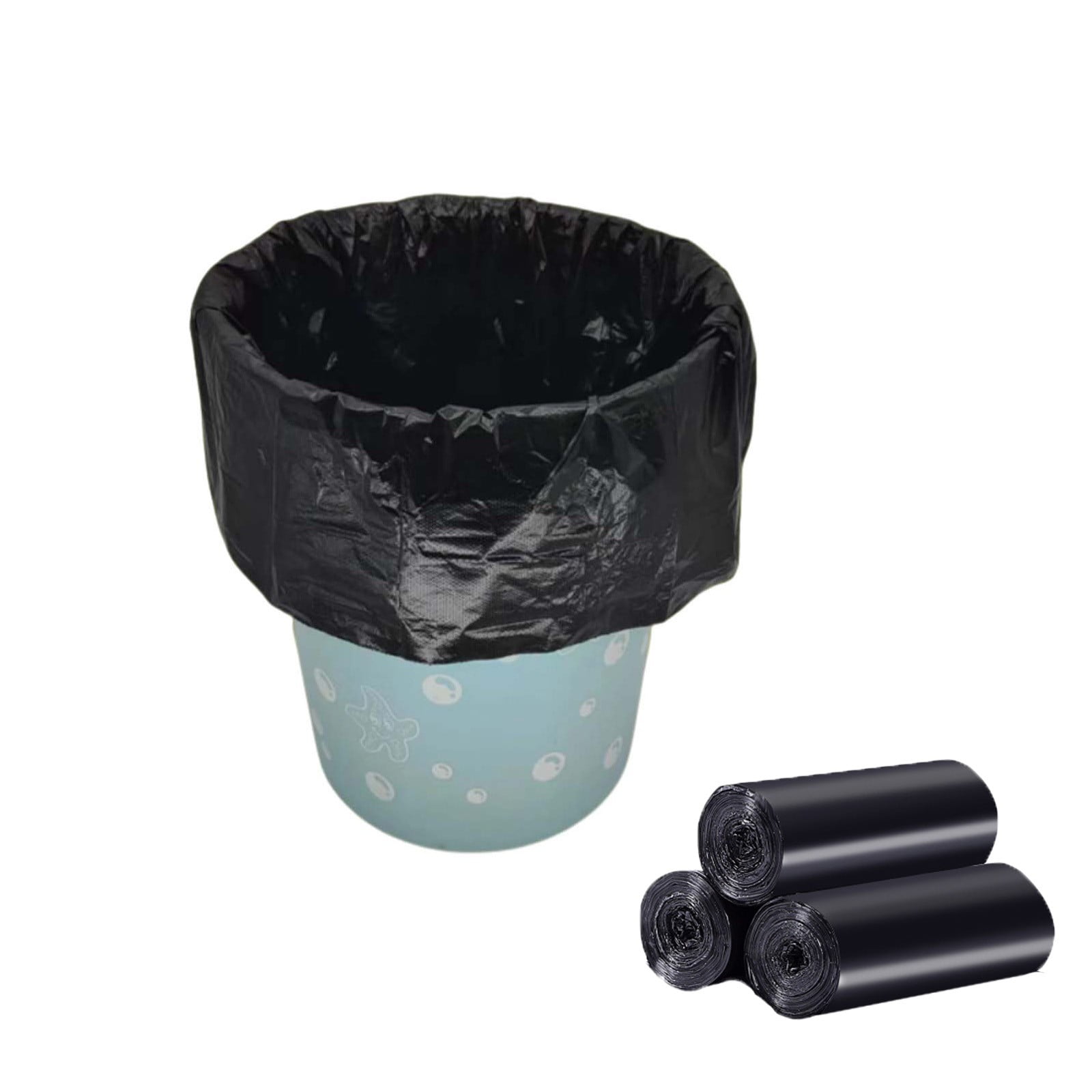 90 Count Small Kitchen Trash Bags 4-6 Gallon Biodegradable Bathroom ...