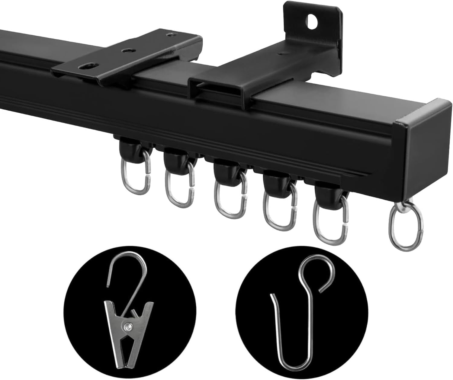 90° Curved Connectors for Ceiling Curtain Track/Wall Mounted Room ...