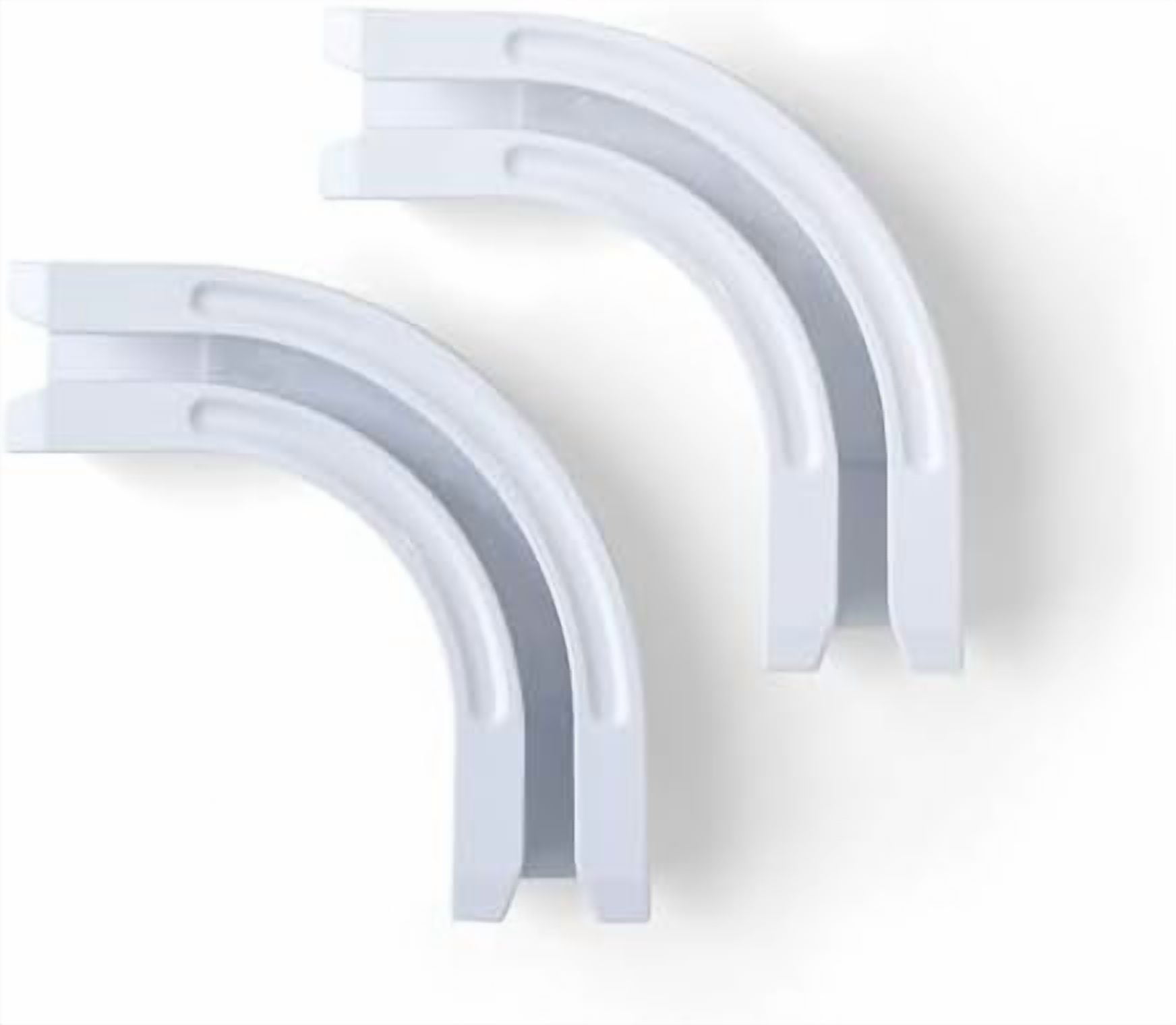 90° Curved Connectors for Track Curtains Ceiling Mount/Wall Mount ...